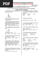 Basic Mathematics Sample Questions and Answers | PDF | Area | Pi