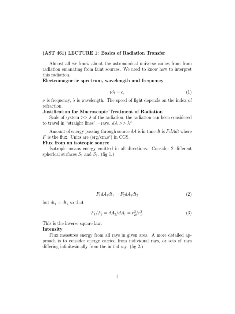 Lecture | Download Free PDF | Scattering | Electromagnetic Radiation