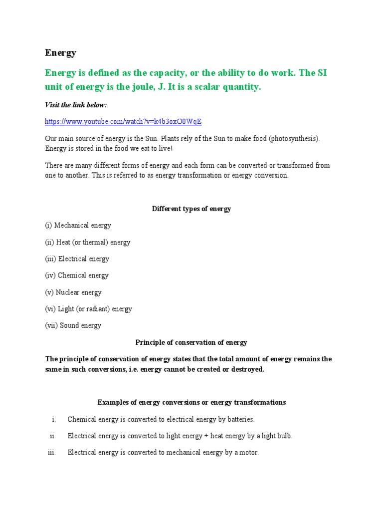 23 Energy - Self Learning | PDF