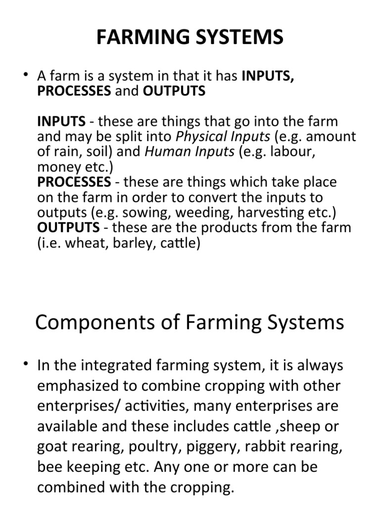 Understanding Integrated Farming Systems | PDF | Agriculture | Crop ...
