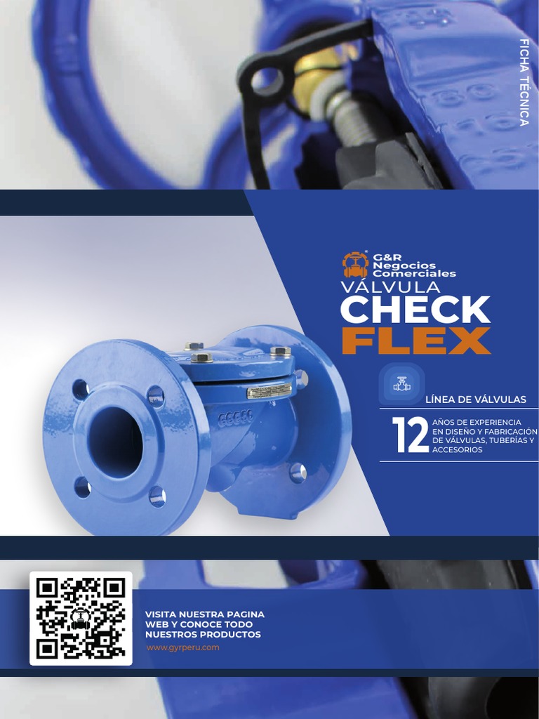 Ficha Tecnica VALVULA CHECK FLEX | PDF | Materiales | Ingeniería mecánica