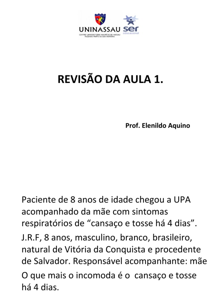 Mta e Exames Complementares - Revisão Da Aula 1 | PDF