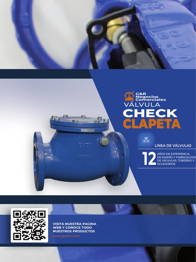 Ficha Tecnica VALVULA CHECK CLAPETA | PDF | Ingeniería de Edificación ...