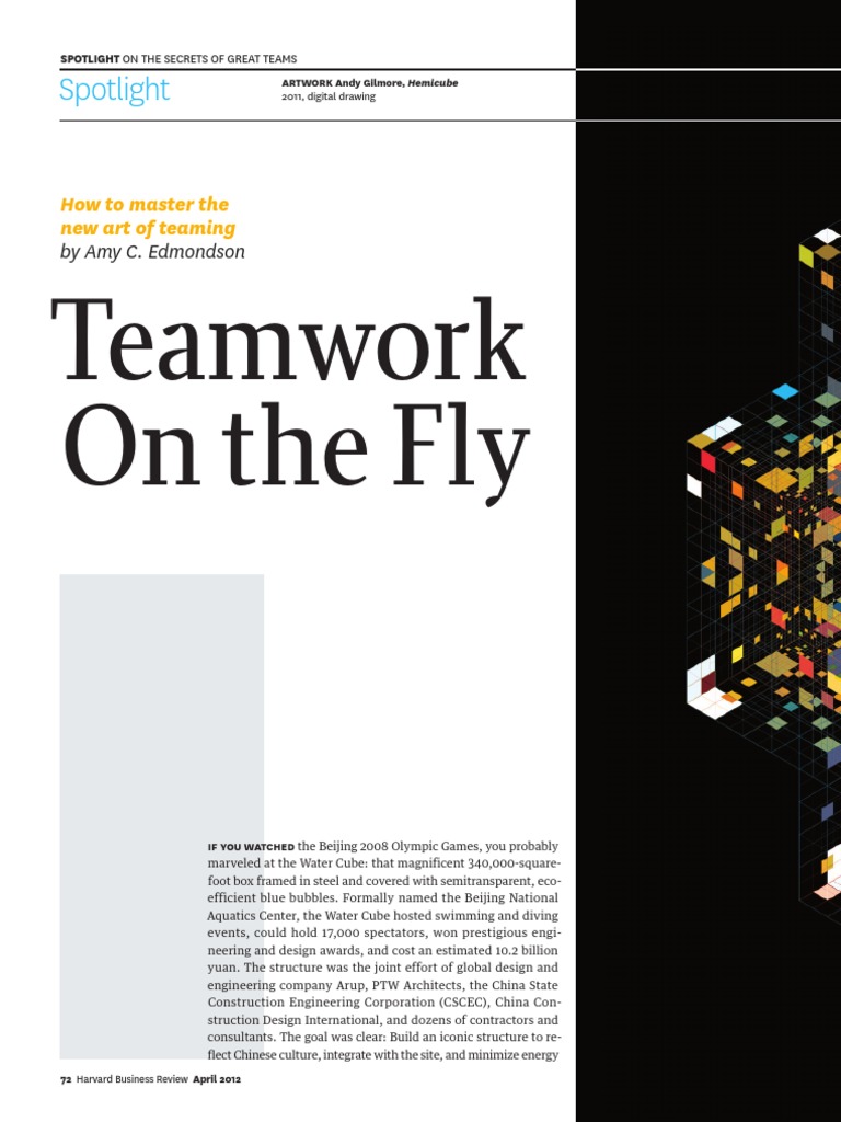 Artigo - Teamwork On The Fly | PDF | Project Management | Leadership