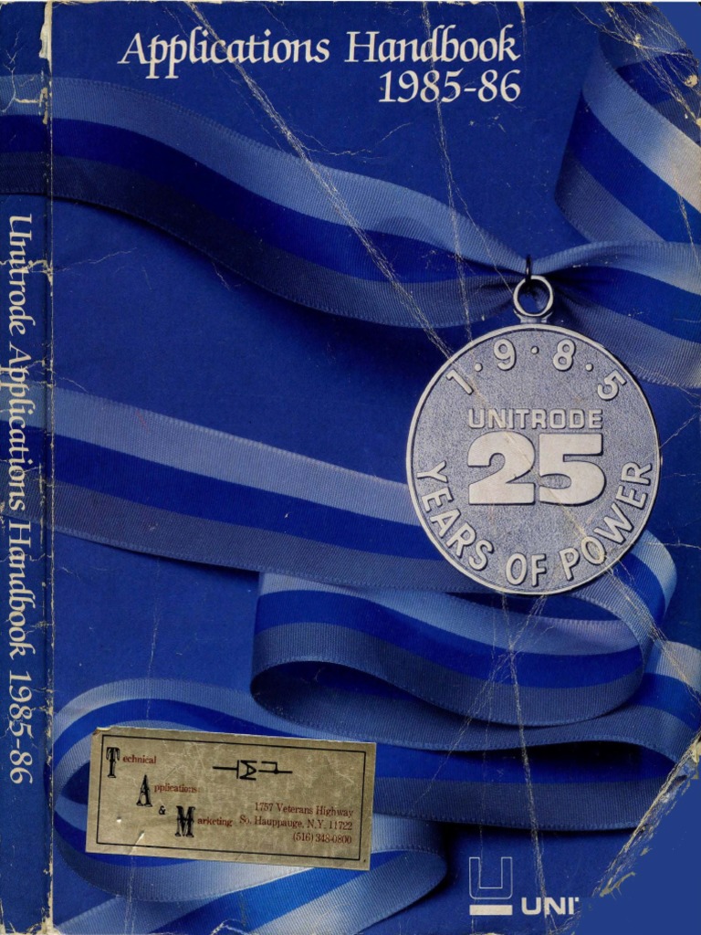 1985-86 Unitrode Applications Handbook | PDF | Power Supply | Rectifier