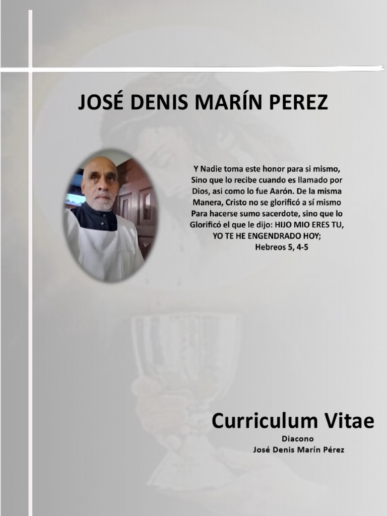 Curriculum Viate Jose Denis Marin Anglicano | PDF | Universidad