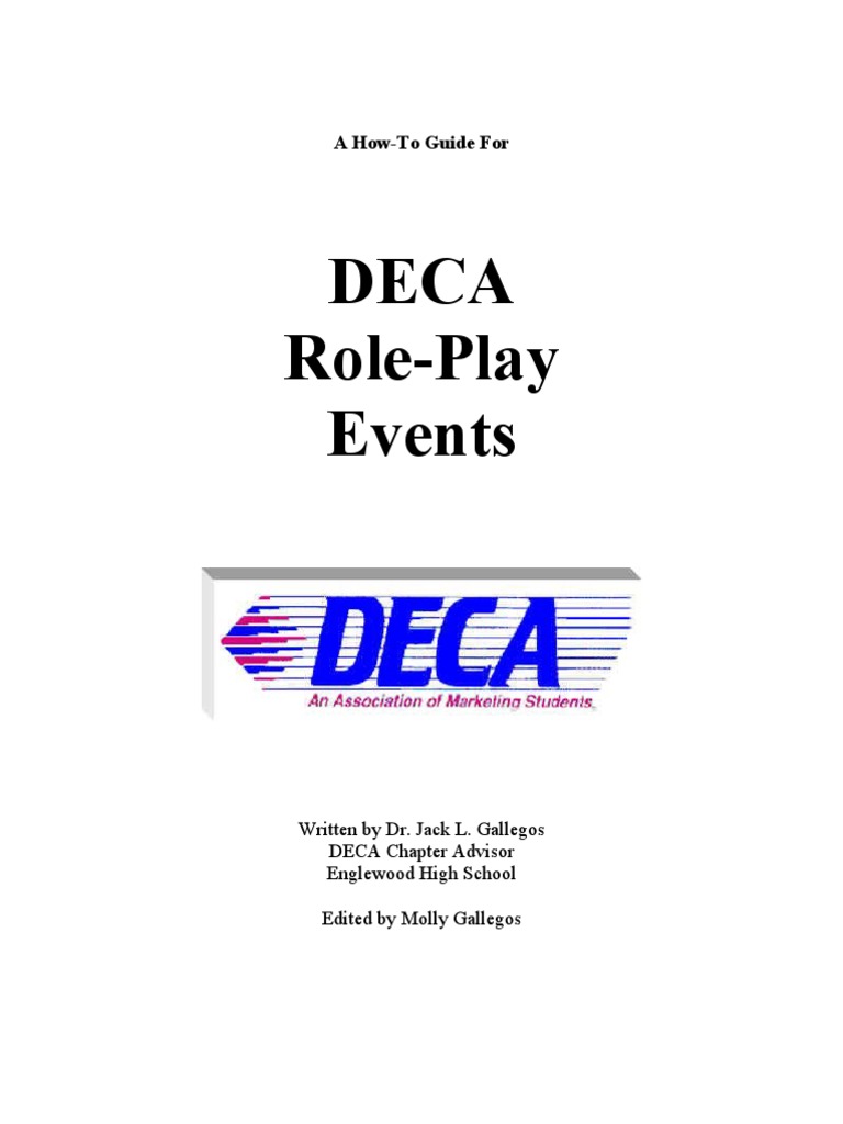Deca Role-Play Events: A How-To Guide For | PDF | Clothing | Softlines ...