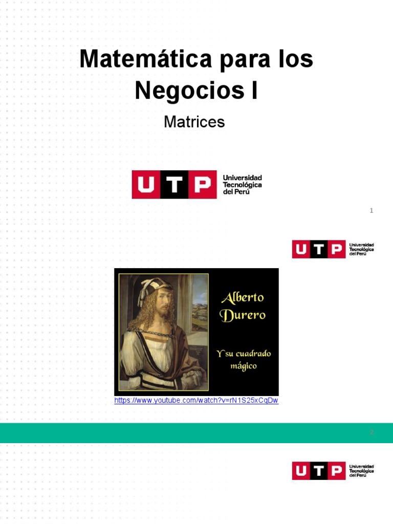 S05.s5 - Concepto y Elementos de Una Matriz. Tipos de Matrices. Álgebra ...