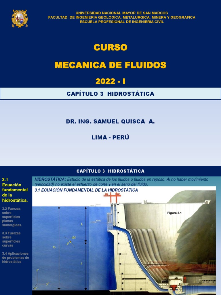 Unidad 3 Hidrostática (12 HRS) Semana 3 y 4 | PDF | Presión | Fuerza