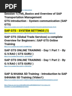 SAP Transaction Codes (Tcodes) For "GTS" | PDF | Business | Technology & Engineering