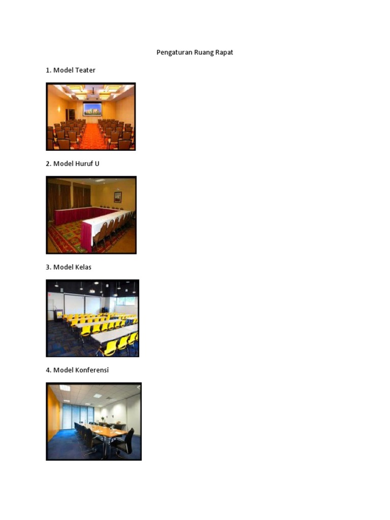 Pengaturan Ruang Rapat | PDF