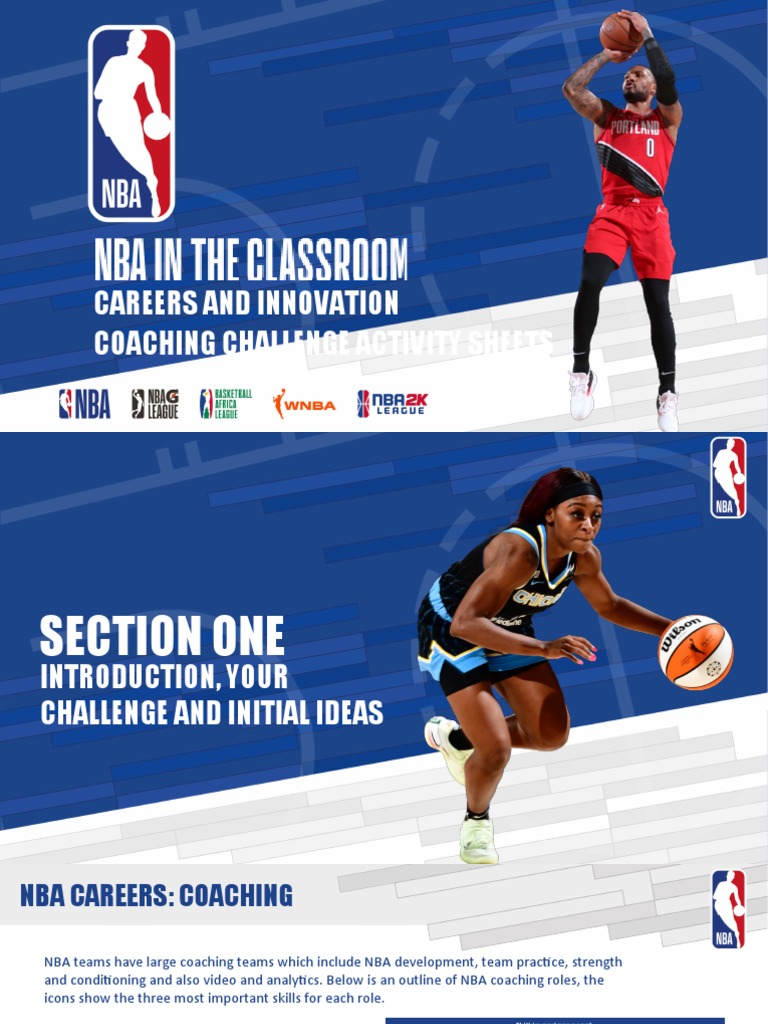Careers Innovation Coaching Challenge Activity-Sheets NBA-in-the ... Careers Innovation Coaching Challenge Activity-Sheets NBA-in-the ...