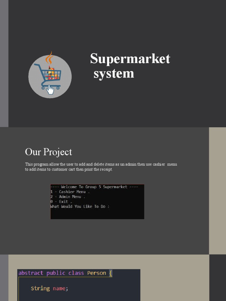 Supermarket System | PDF | Computers