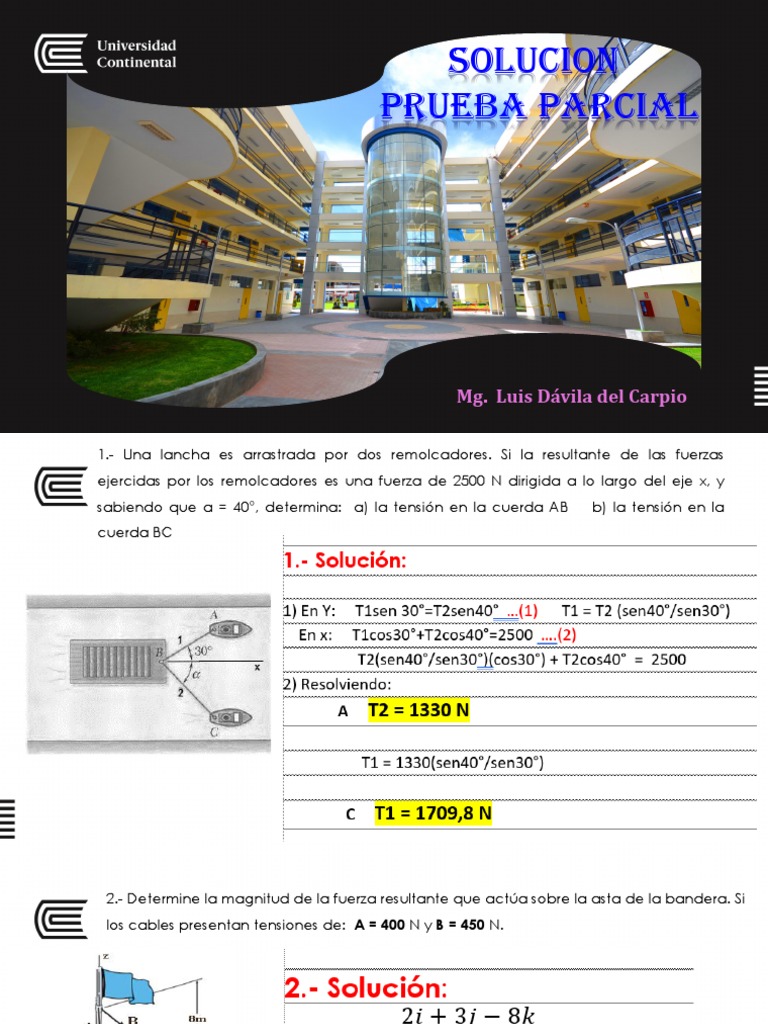 EVALUACION PARCIAL (Solucionario) | PDF