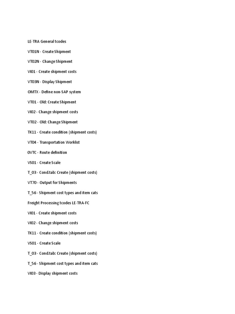 Le Tra T Codes | PDF | Finance & Money Management