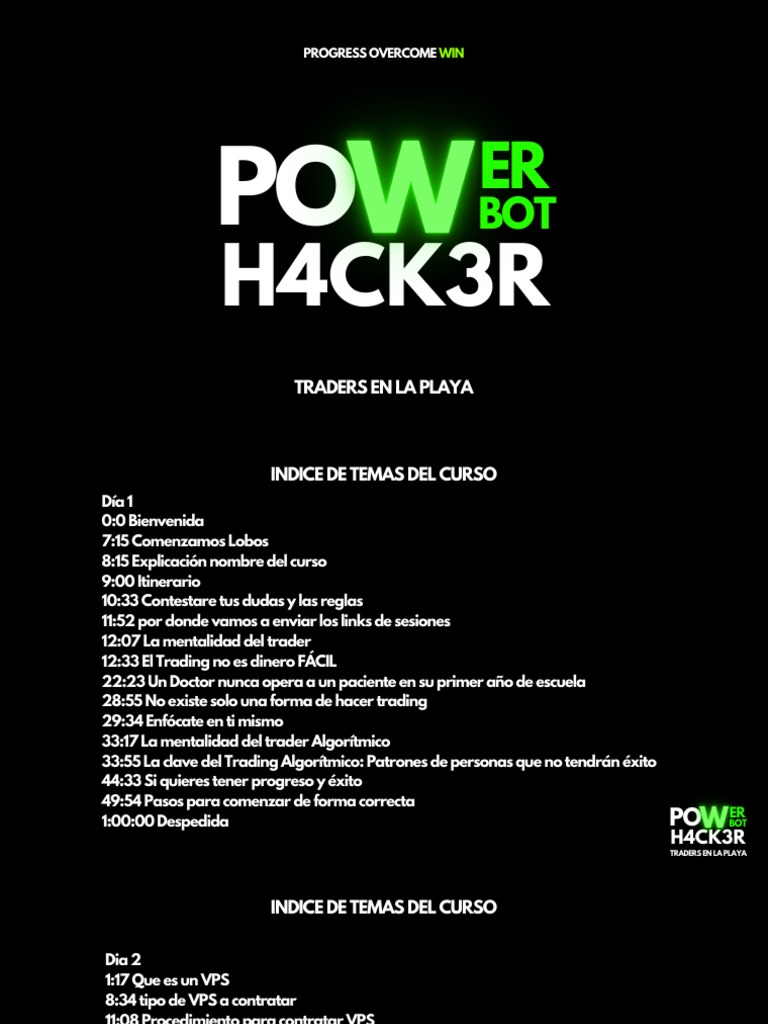 Indice de Temas Powerbot H4CK3R | PDF