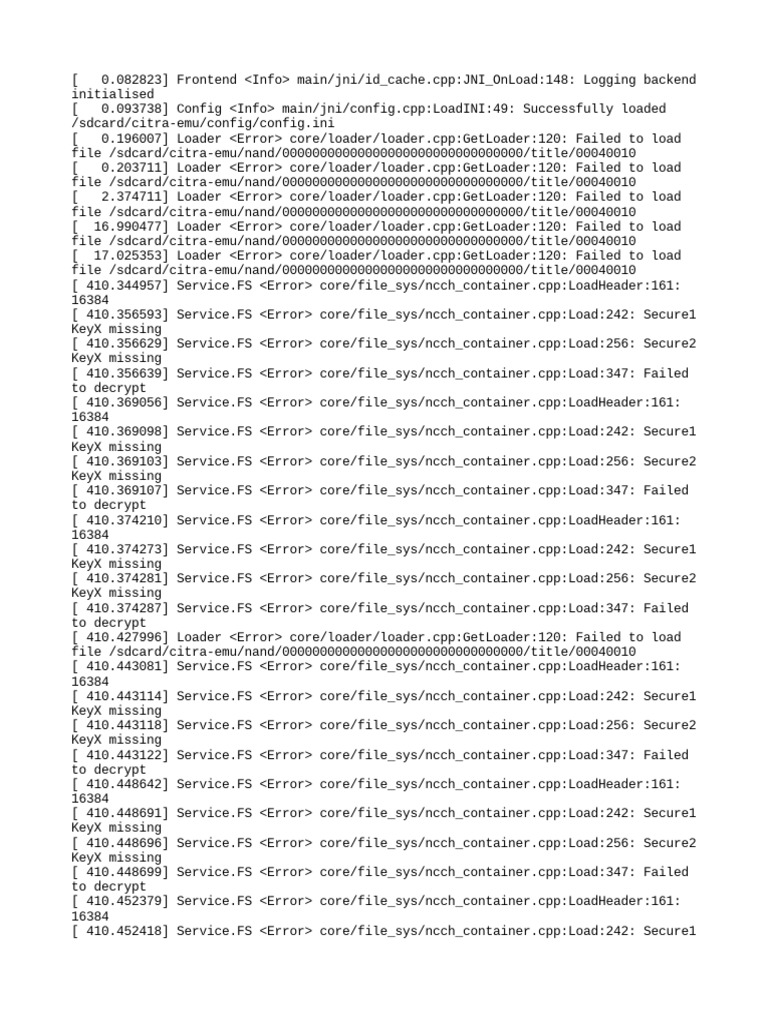 Citra Log | PDF | Read Only Memory | Computer Science