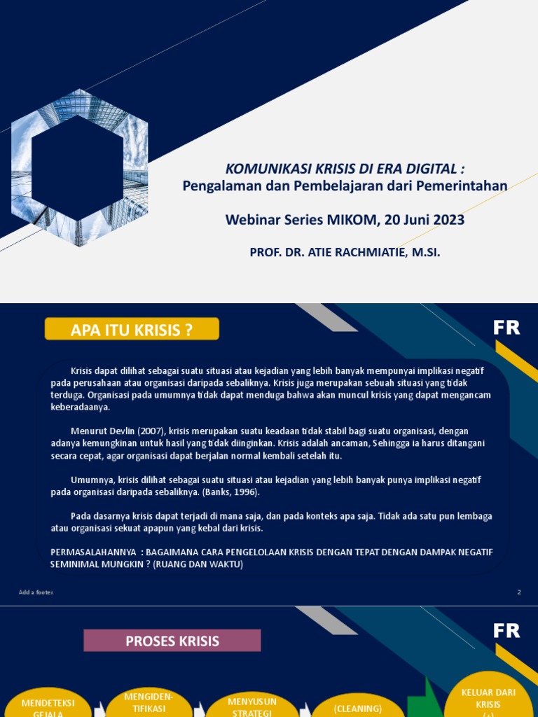 2023 - Komunikasi Krisis Di Era Digital | PDF