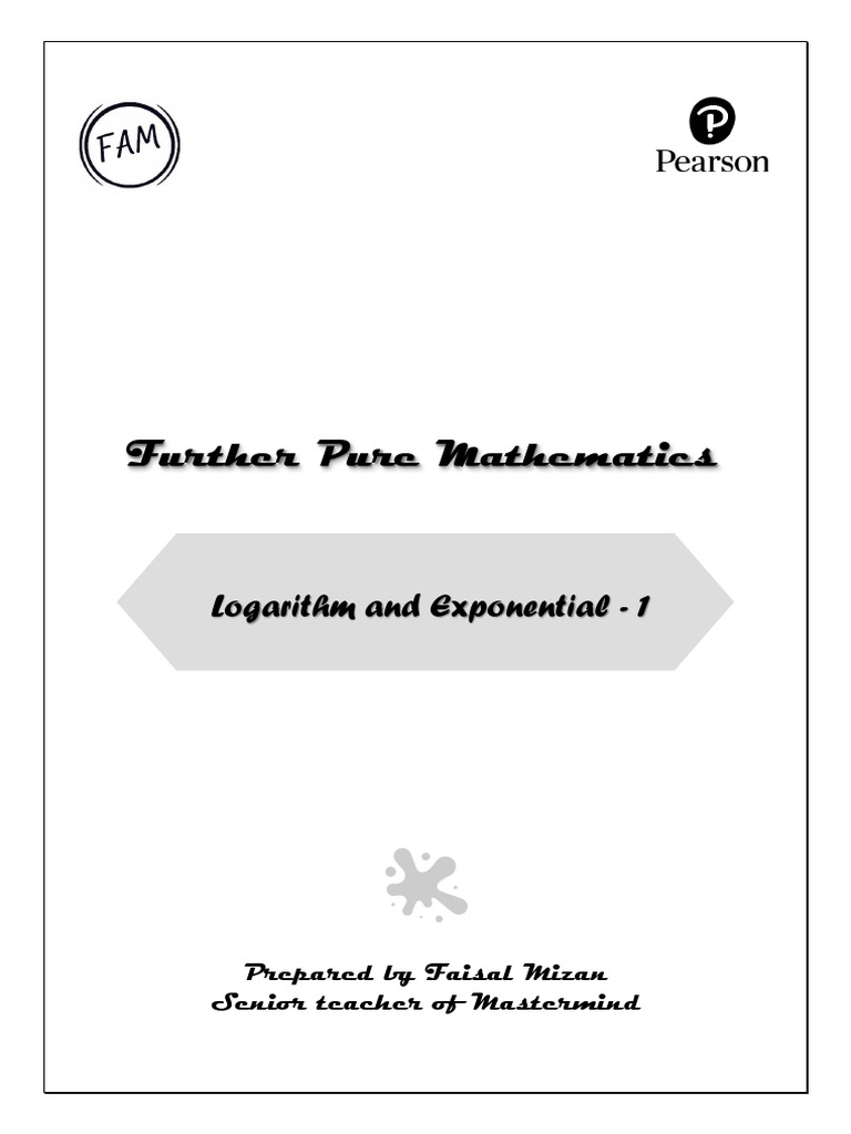 Logarithms & Exponentials Exercises | PDF | Logarithm | Arithmetic