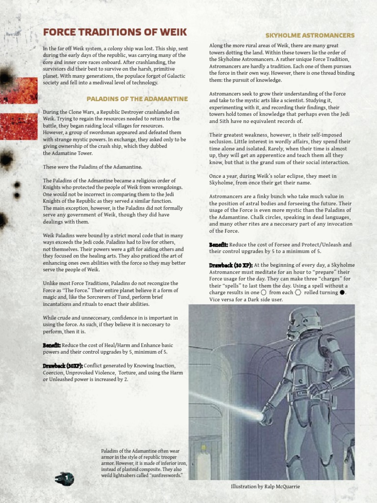 Force - Traditions - of - Weik (Force Users of Weik Powers) | PDF ...