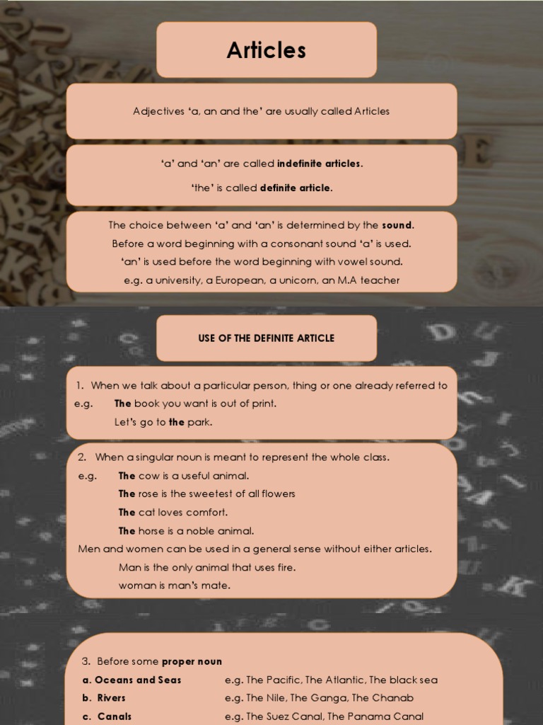 Articles in English KKIPS Academy (Free Download) | PDF | Noun | Adjective