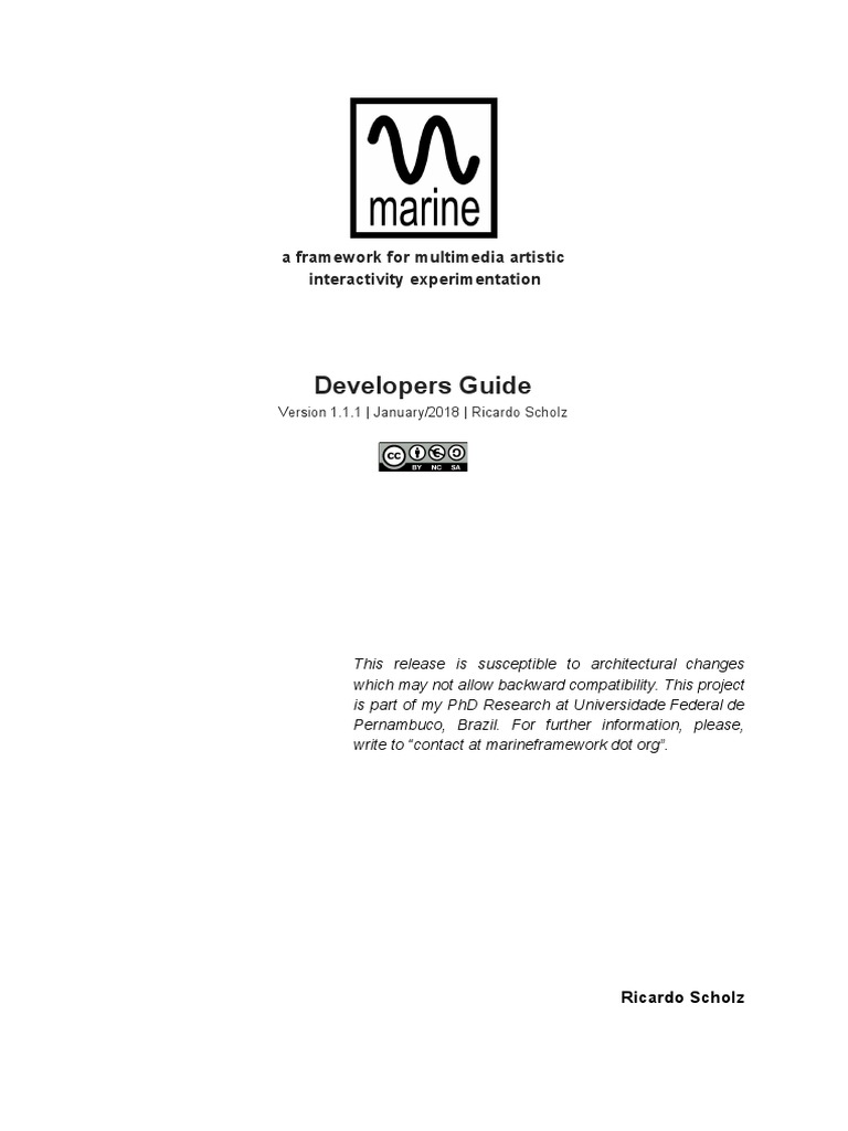 Marine Developer Guide v.1.1.1 | PDF | Method (Computer Programming) | Parameter (Computer ...