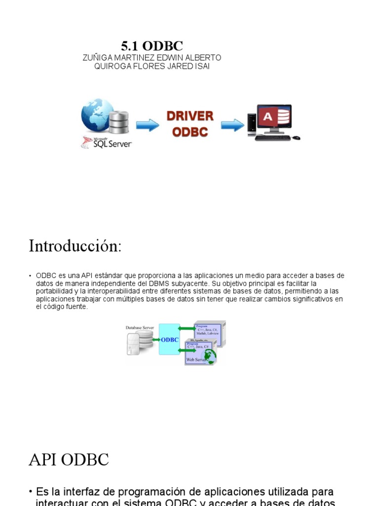 Tema 5.1 Odbc | PDF | Bases de datos | SQL