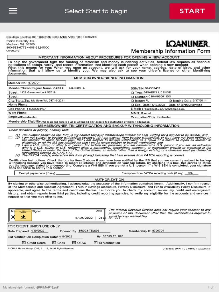 Review and Sign Document(s) DocuSign | PDF