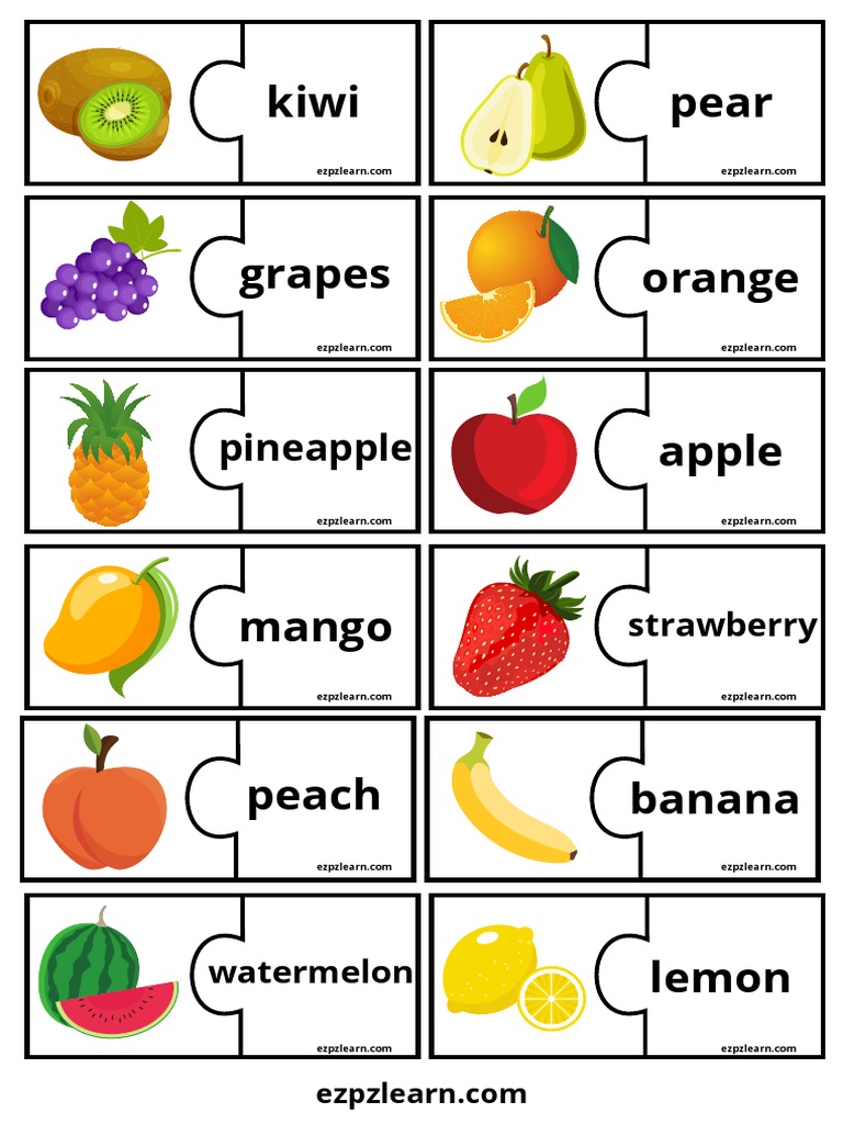 Fruit Puzzle Match Game | PDF