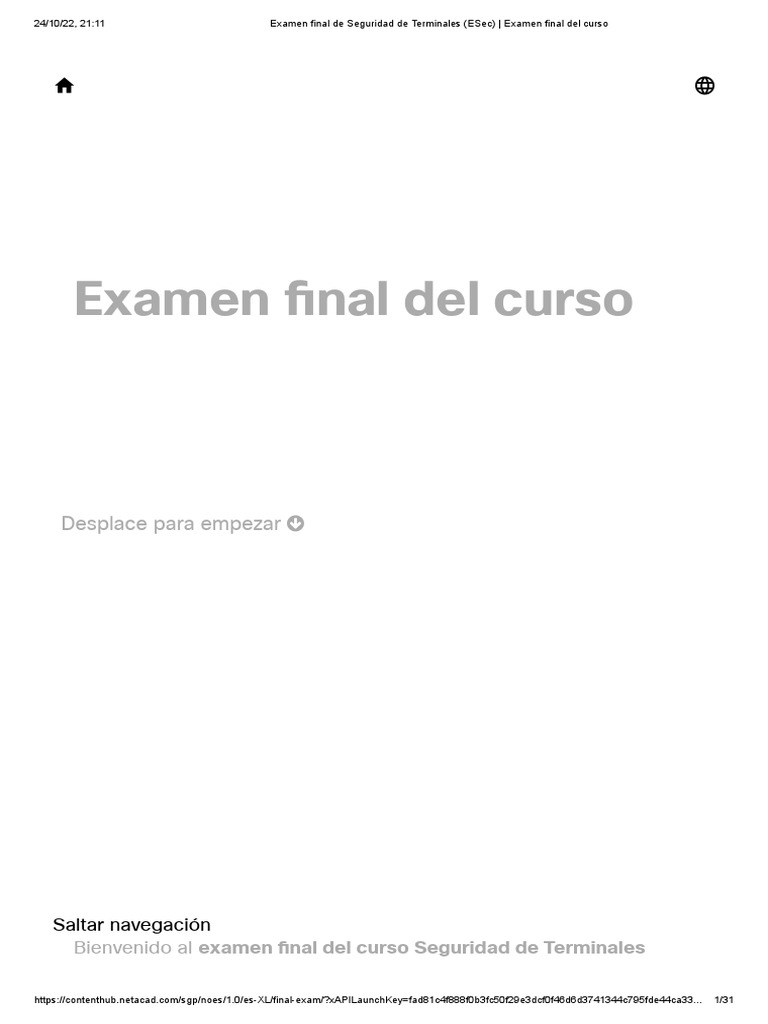 Examen Final de Seguridad de Terminales (ESec) - Examen Final Del Curso | PDF | Cortafuegos ...
