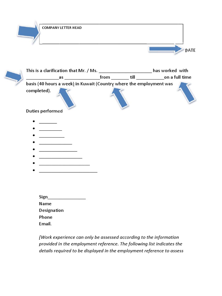 template for duty letter | PDF