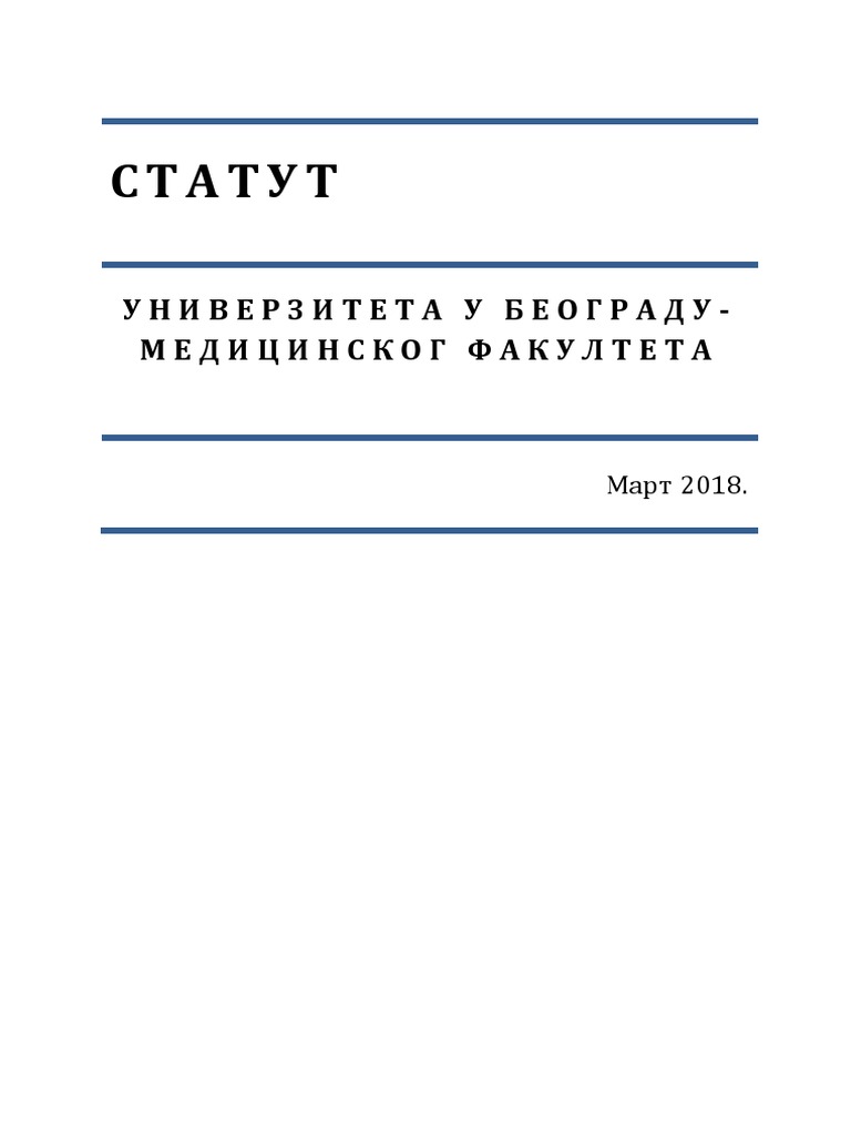 Statut Mfub 2018 | PDF