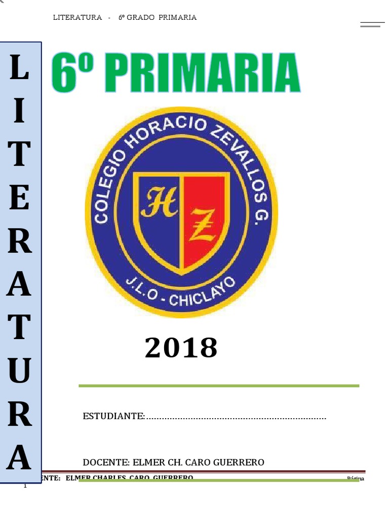 HZG - Módulo Literatura 6º Grado - Elmer - 2018. | PDF | Odiseo | Horacio