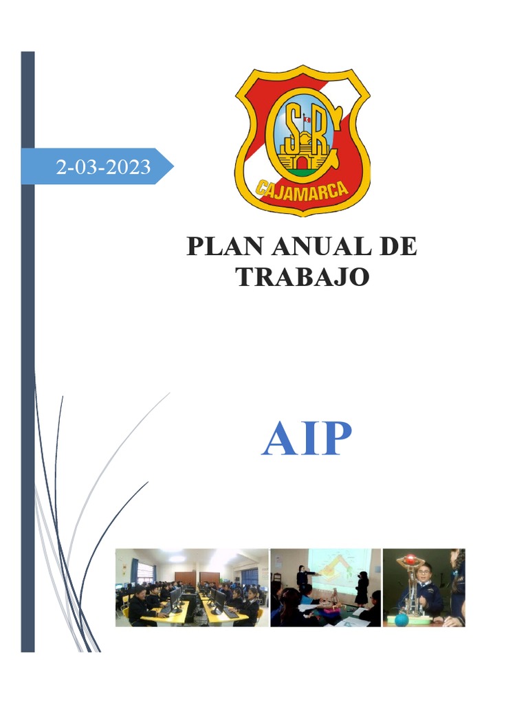 Plan Anual de Trabajo Aip 2023 | PDF | Enseñando | Maestros