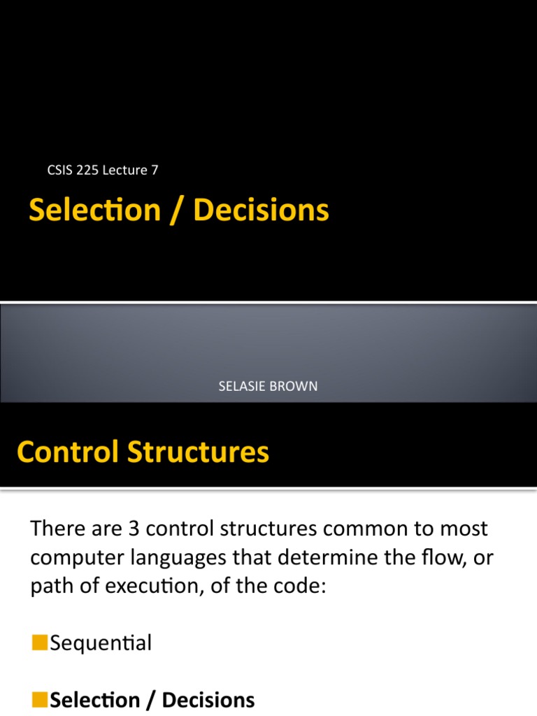Control Structures I II | PDF | Computer Programming | Mathematics