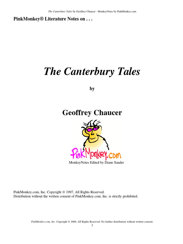 Canterbury Tales Analysis (2) | PDF | The Canterbury Tales | Geoffrey ...