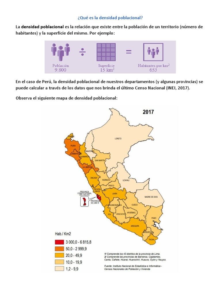 Que Es La Densidad Poblacional | PDF