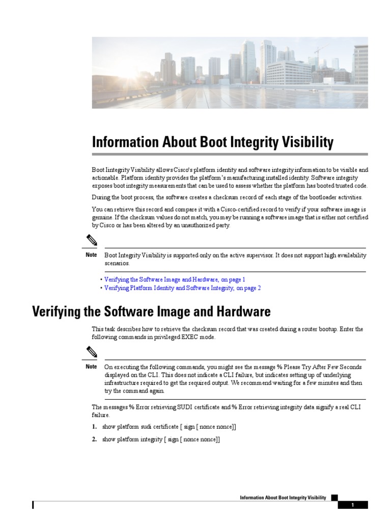 M - Boot Integrity Visibility | PDF | Booting | Software