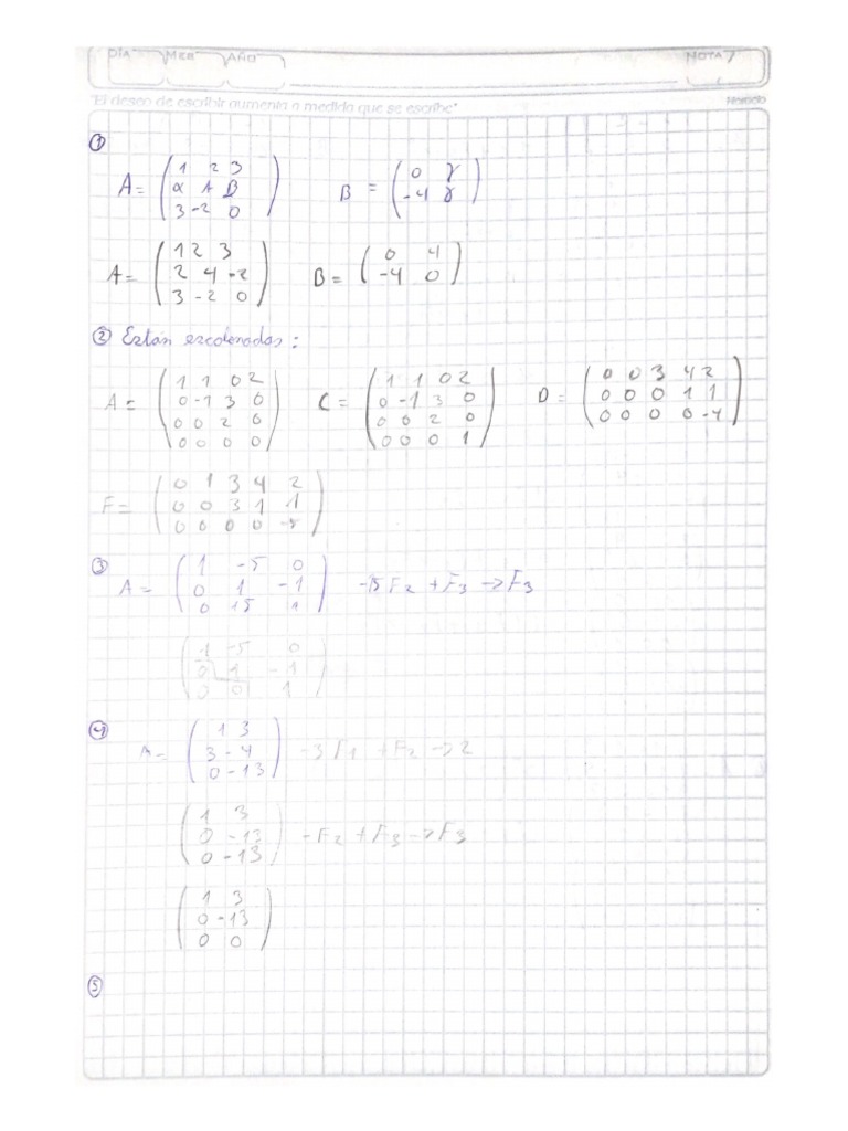 Deber 02 ÁLGEBRA LINEAL EPN | PDF
