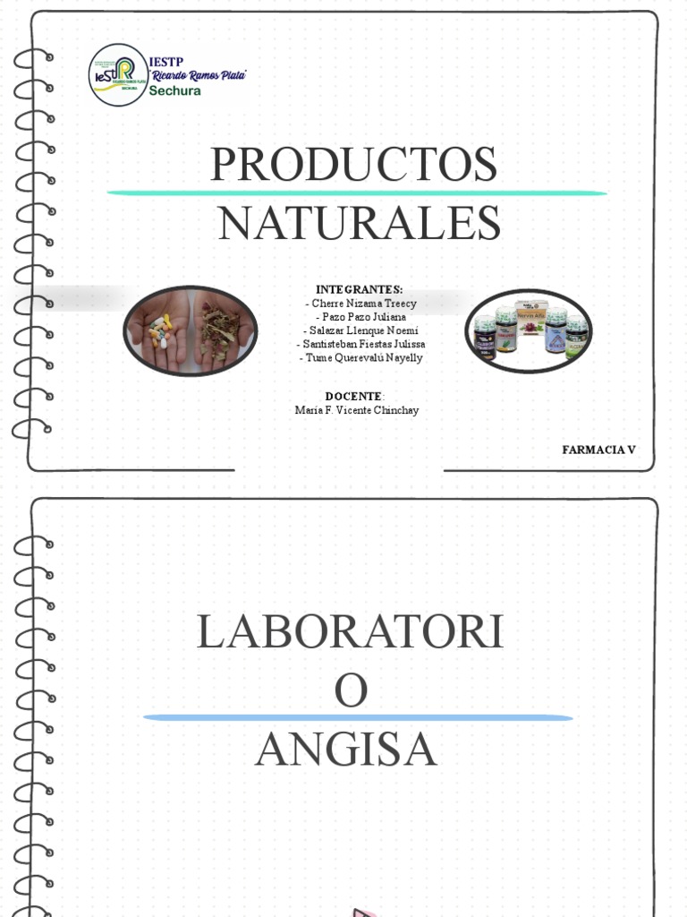 Laboratorios de Productos Naturales (A, B, C, D, E) | PDF | Medicina ...