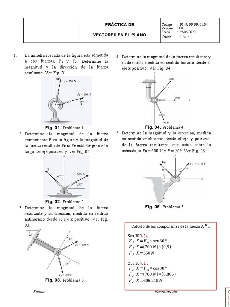 ACTIVIDADES DE EVALUACION - Practica - ESTATICA CLASE 2 | Descargar gratis PDF | Vector ...