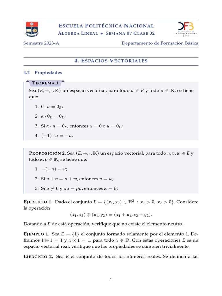 AL Semana 7 Clase 2 | PDF | Espacio vectorial | Vector Euclidiano AL Semana 7 Clase 2 | PDF | Espacio vectorial | Vector Euclidiano