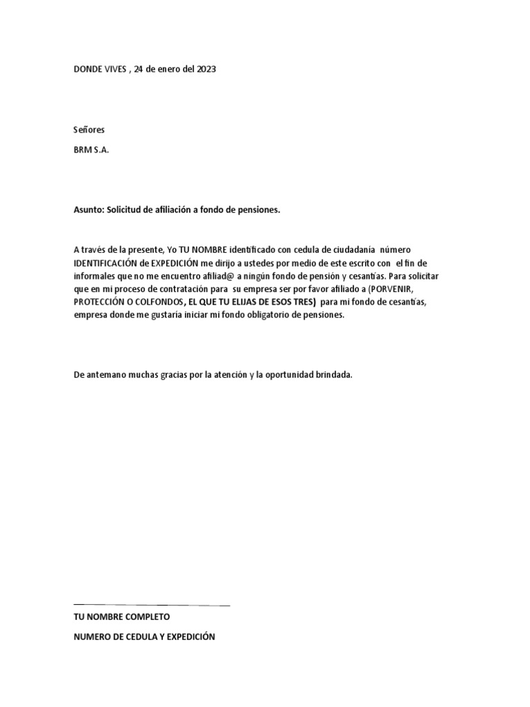 Carta Formato | PDF
