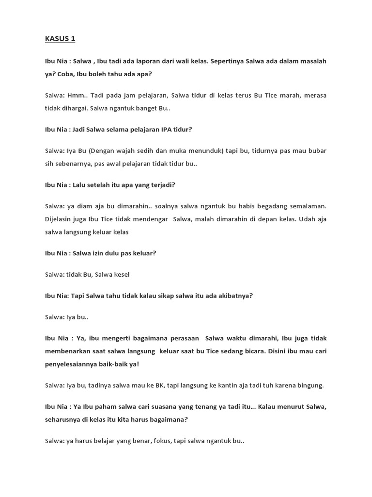 Skrip Dialog Segitiga Restitusi1.4 Nia | PDF