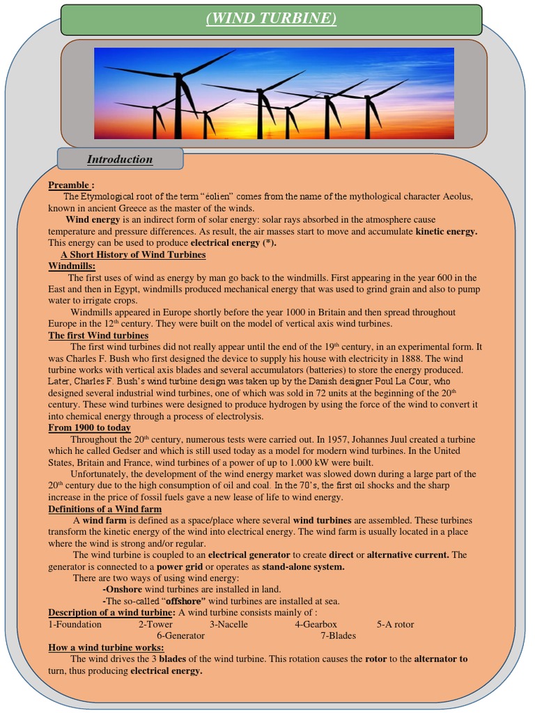 Wind Turbine | PDF | Wind Power | Wind Turbine