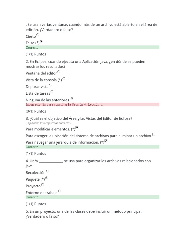 Exámenes de Java: 10 Tipos y Respuestas | PDF | Java (lenguaje de ...