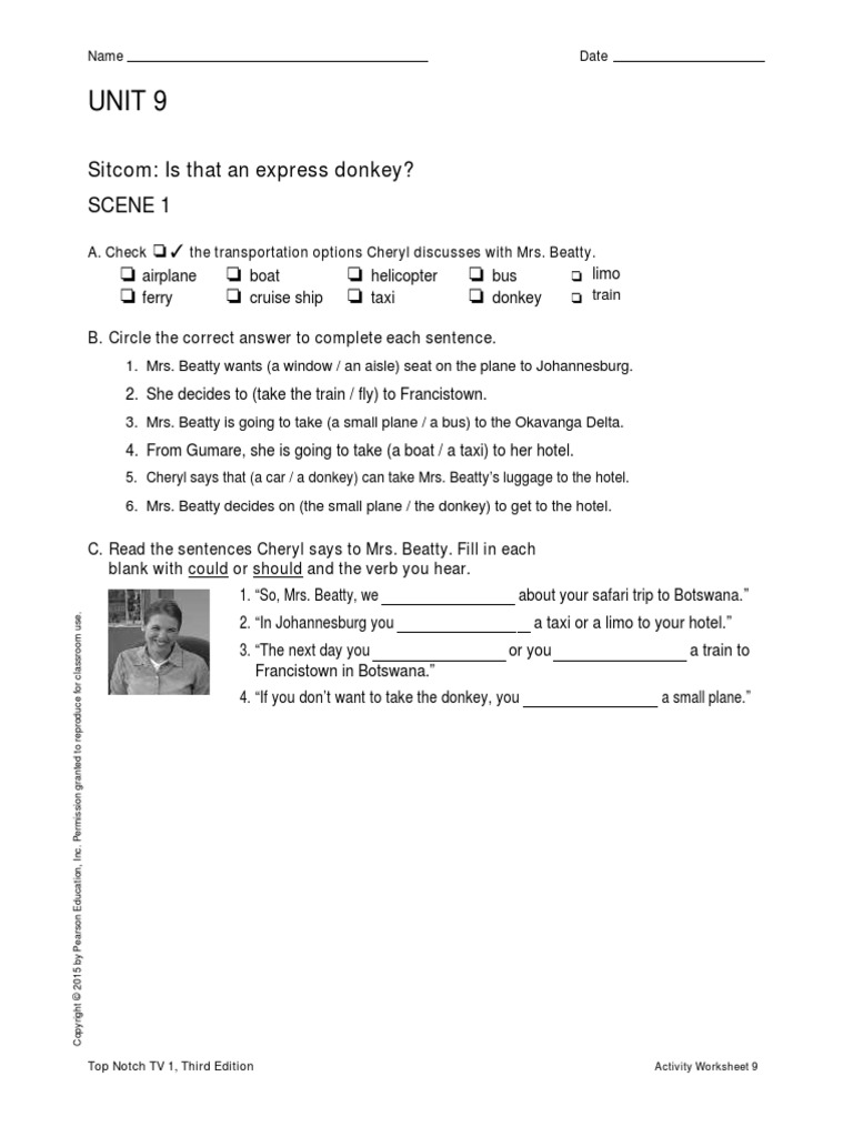 Unit 9 Worksheets | PDF