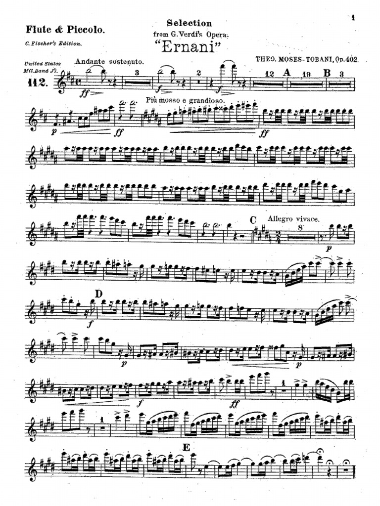 Ernani Di Giuseppe Verdi (Partitura - Parti) | PDF
