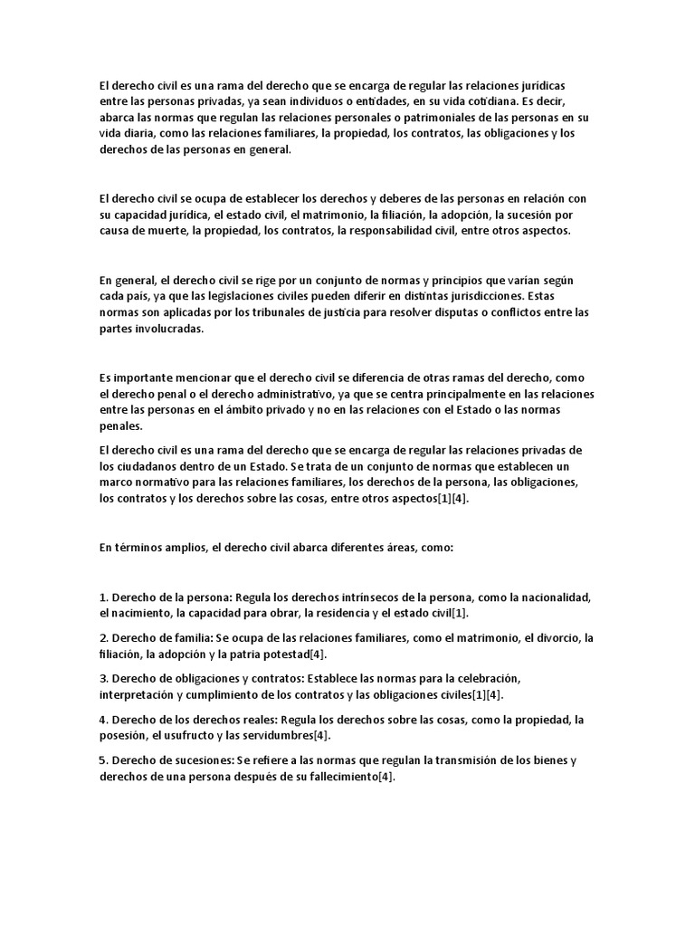 Derecho Civil | PDF | Derecho Civil (Common Law) | Propiedad