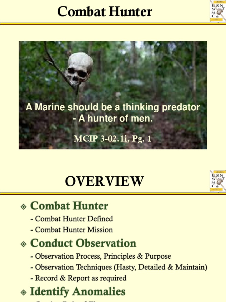 E Combat Hunter PP | PDF | Visual Perception | Perception